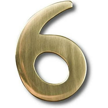 Permanent Adhesive Vinyl Numbers, 6", Gothic - Walmart.com