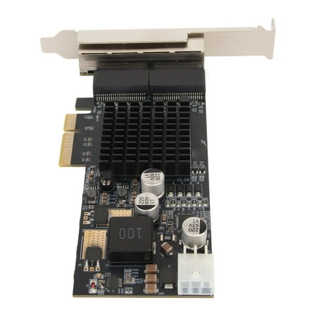 PCIE Gigabit Ethernet Card, 1000Mbps Quad RJ45 NIC Easy Installation ...