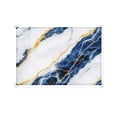 Blue Marble Sun Shade Sail 6.5'X10' Abstract Retro UV Block Outdoor ...