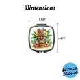 Hawaiian Tiki Statue Watercolor Travel Makeup Handbag Purse Small ...