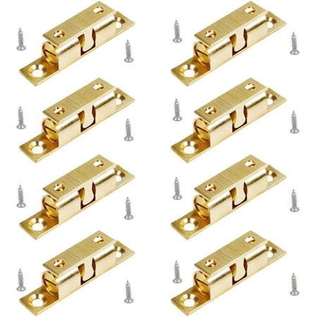 Surrme Brass Double Ball Latch, 8 Pieces Tension Latch, Brass Door ...