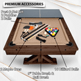 Freetime Fun 7ft 3-in-1 Multi Game Table, Dining, Pool, Ping Pong Combo ...