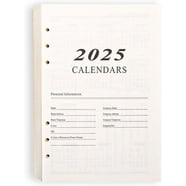 Planner A5 Inserts Daily Refill Paper Notebook Binder Loose Insert Do ...