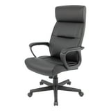 "STAPLES Rutherford Luxura Manager Chair, Black, Swivel Tilt, Fixed ...