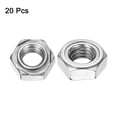 CERPXFF-20Pcs Hex Weld Nuts, M10x1.5mm Carbon Steel Hex Nuts with 3 ...