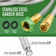 Xubond 304 Stainless Steel Garden Hose With Female To Male Metal