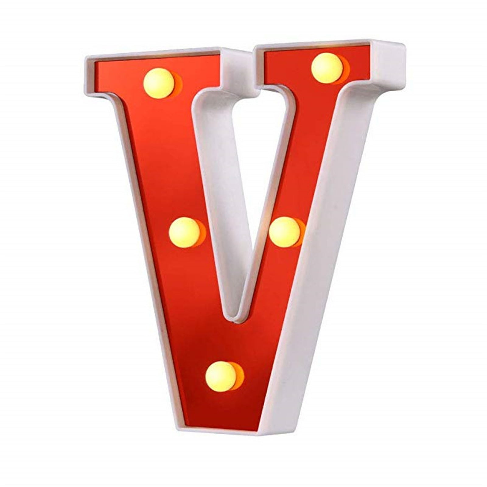 Red 16CM LED letters Lights Name Wedding Party Birthday Valentine's Day ...