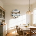 25 CM Round Wall Clock Silent Non Ticking Simple Style for Kitchen ...