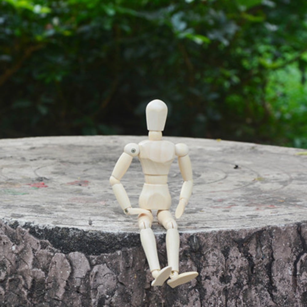 Buy Sketching Artist Movable Limbs Male Wooden Figure Model Doll Toys ...