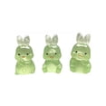 10-Piece Glow-in-the-Dark Bunny Figurines, Colorful Luminous Rabbit ...