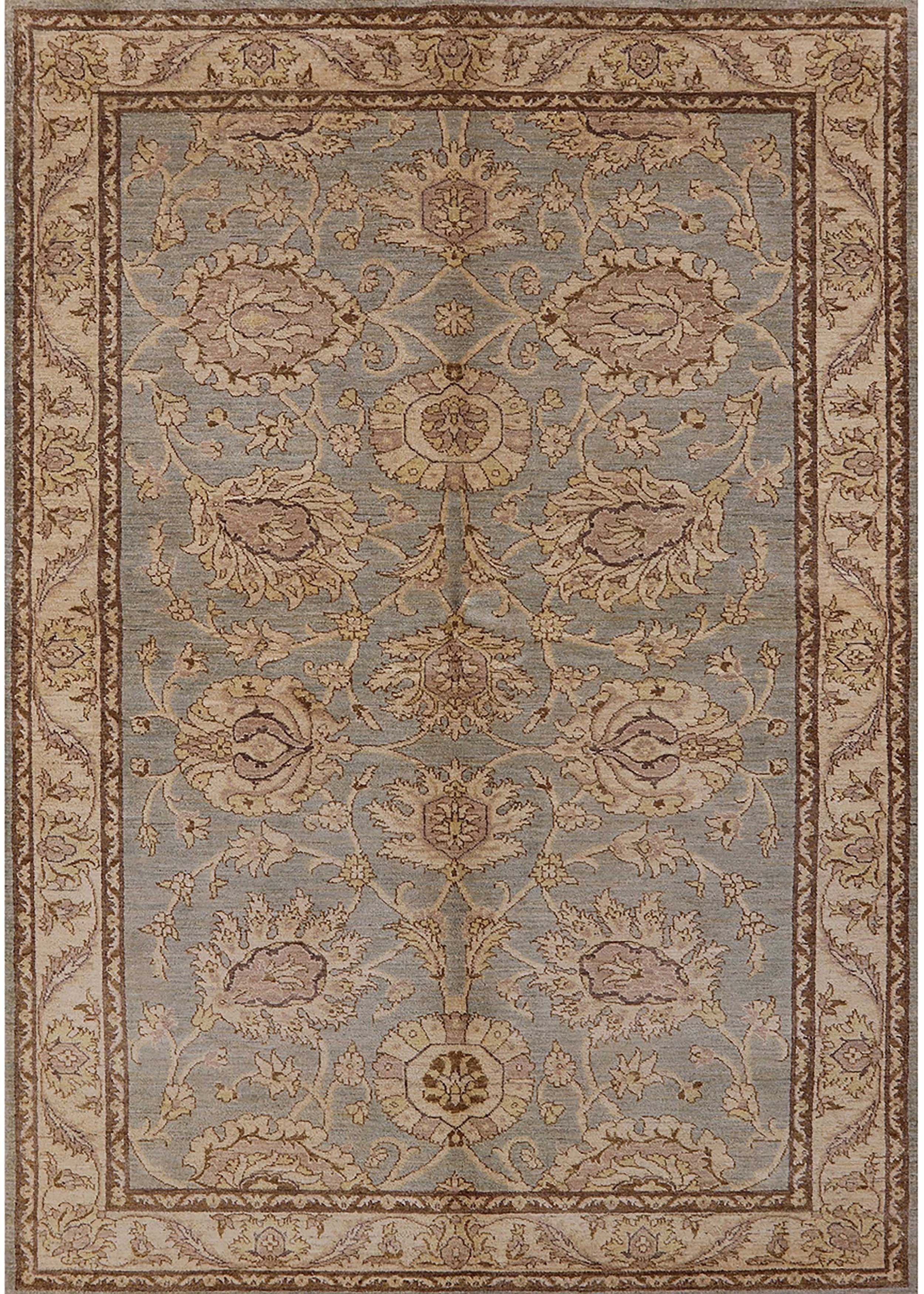 Ahgly Company Indoor Rectangle Mid-Century Modern Sienna Brown Oriental ...