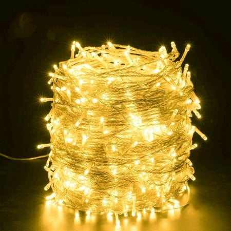 328ft 1000 LEDs Christmas Lights,Warm White Fairy Lights Plug in with 8 ...