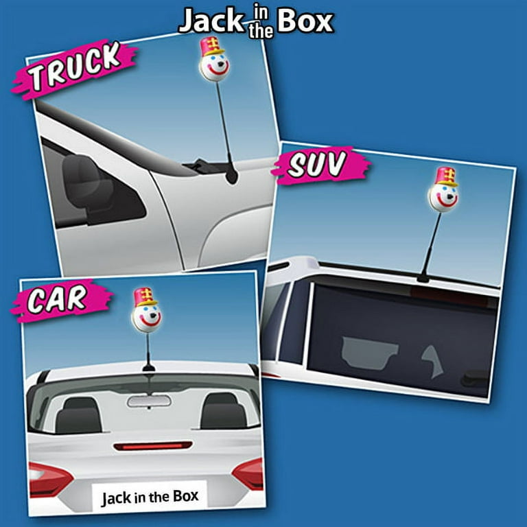 Jack in the box head for car antenna toppers store