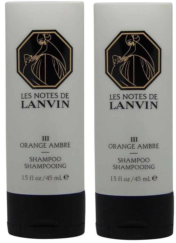 Les Notes de Lanvin Orange Ambre Shampoo Lot of 2 Bottles. Total of 3oz ...