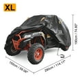 Unique Bargains XL Black UTV Cover Waterproof Outdoor Sun Rain with ...