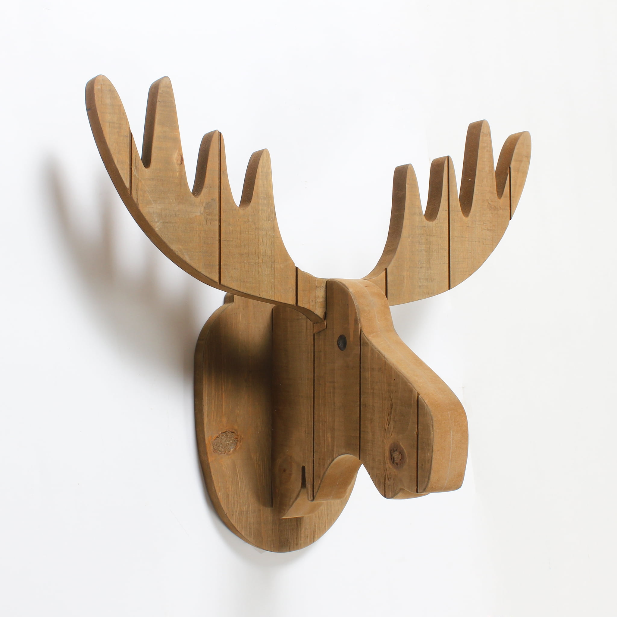 Wooden Moose Head Wall Decor - Walmart.ca