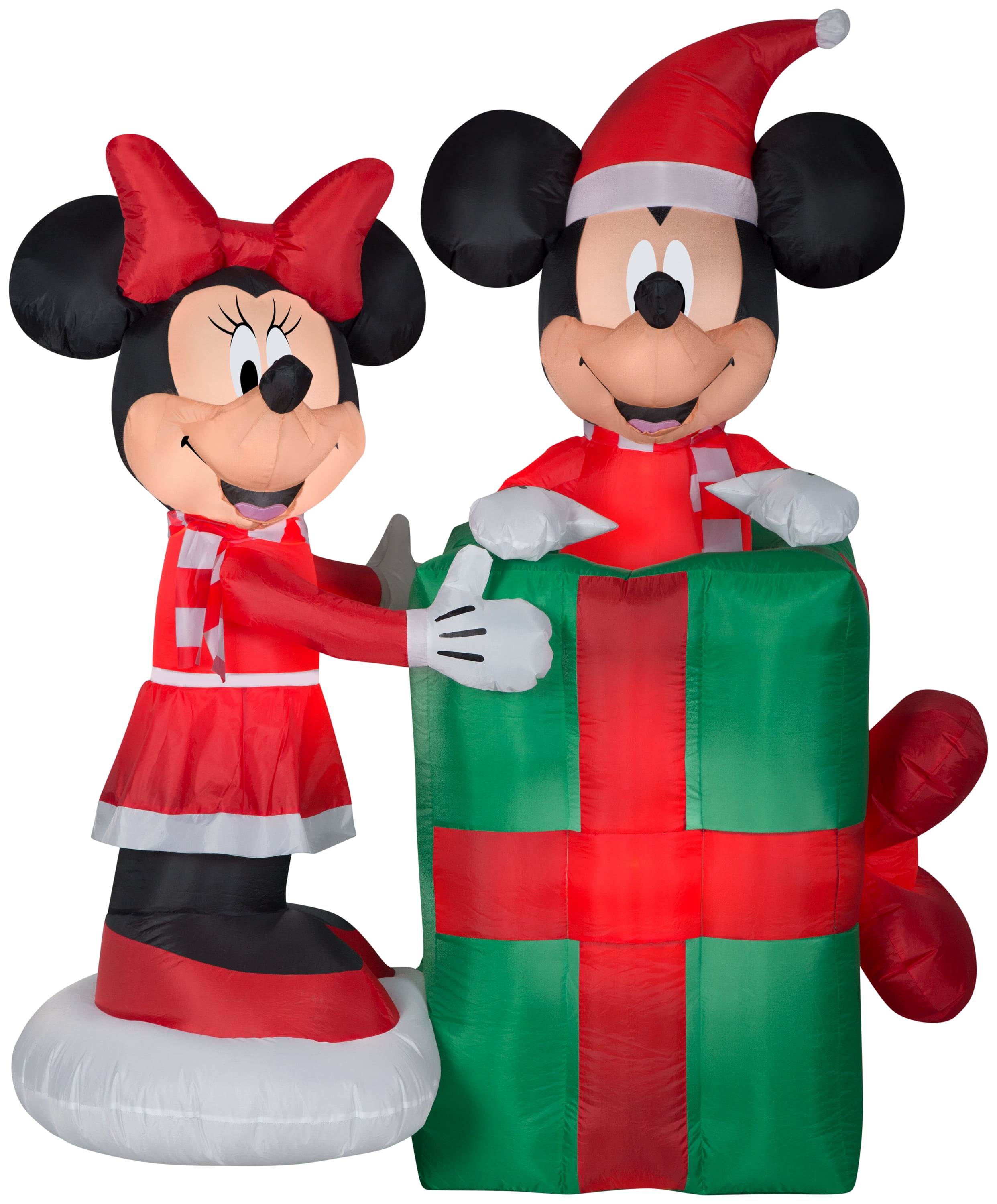 Gemmy Animated Airblown Inflatable Minnie With Mickey Popping Out Of
