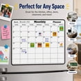 Magnetic Monthly Calendar for Fridge with 42 Event Magnets, Dry Erase ...