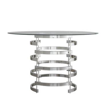 CosmoLiving Astor Dining Table, White Marble Top with Gold Legs ...