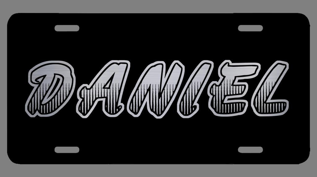 Daniel Name Etched Style License Plate Tag Vanity Novelty Metal ...