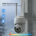 TMEZON 2K 3MP Outdoor Security Camera with 360° View, Auto Tracking, 2 ...