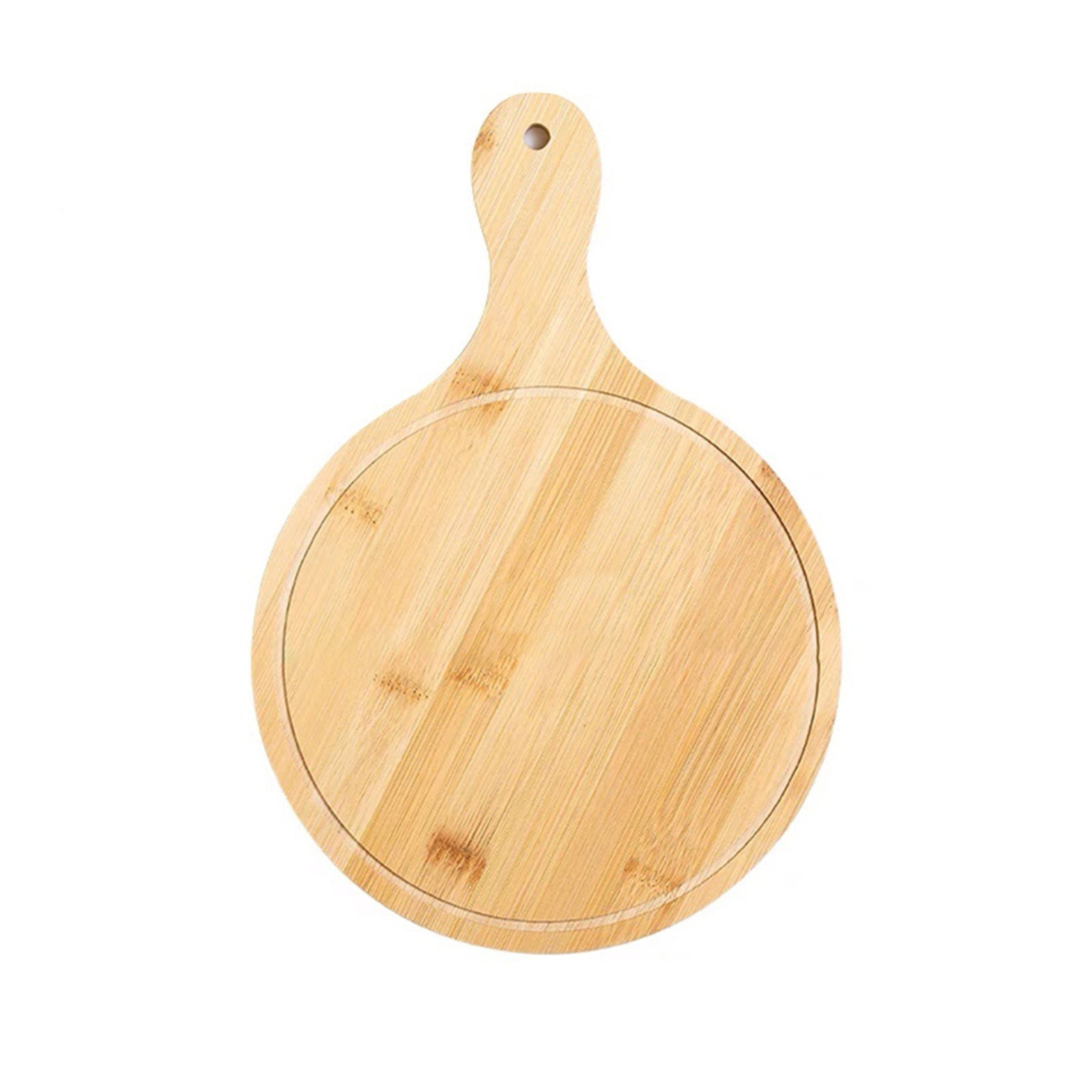 Click here for Buyisi Wooden Pizza Board Round With Hand Pizza Ba... prices