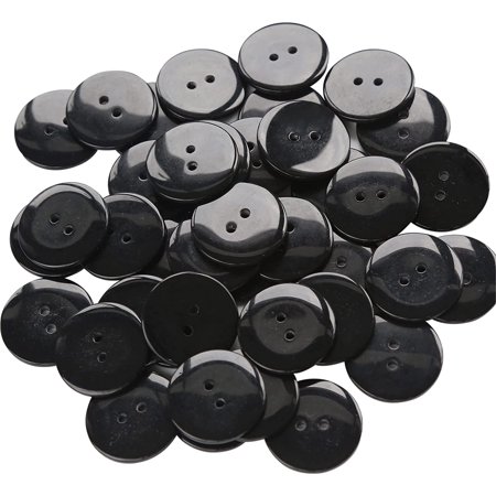 HTCM 1 Inch Red Buttons Two Holes 25mm Resin Button for Sewing and ...