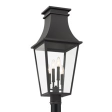New England Woodworks Natural Bold Lantern Post for Light Yard Deck ...
