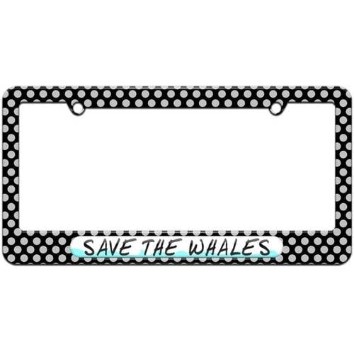 Save the Whales, Environmental Global Warming License Plate Tag Frame ...