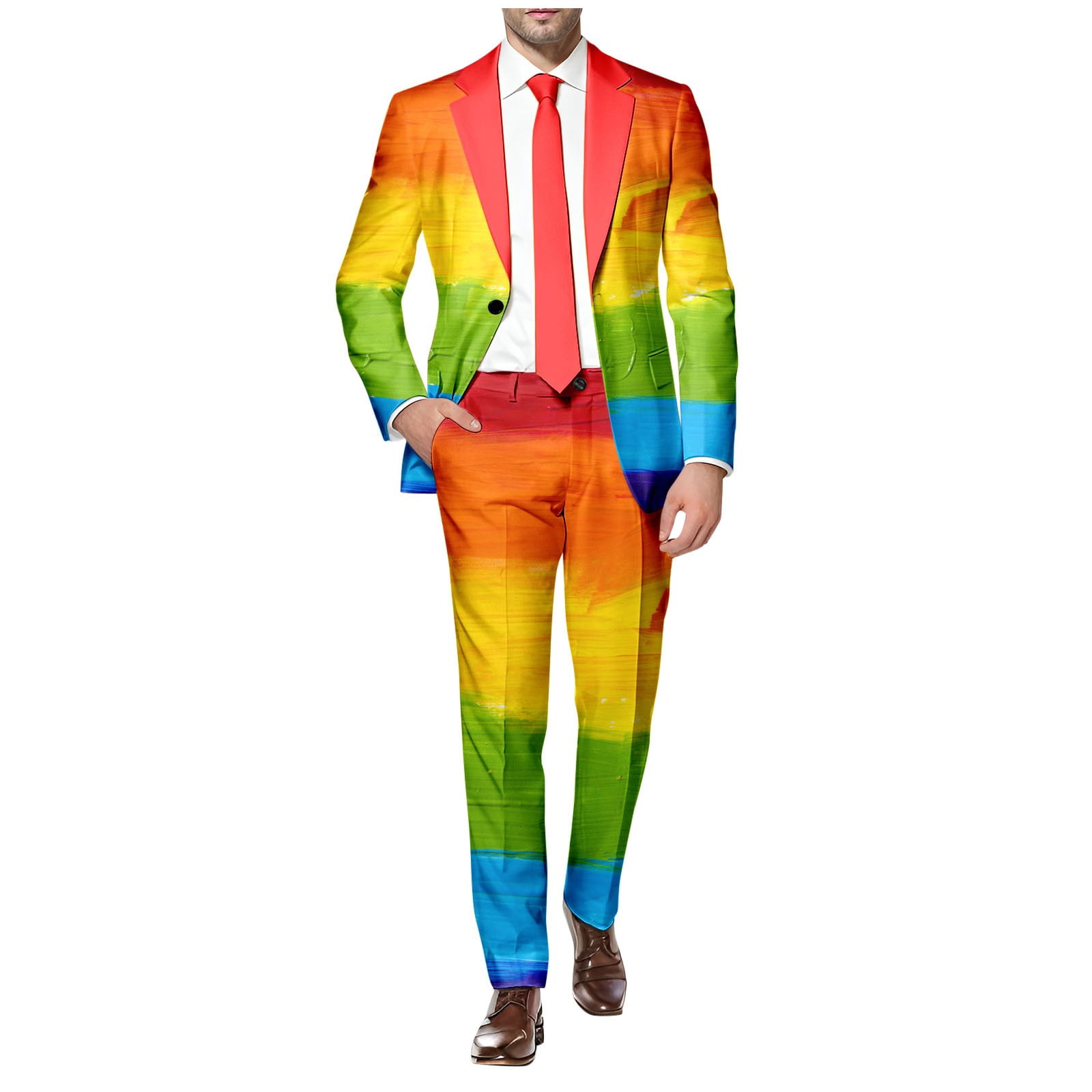Rainbow Tuxedo Rainbow Columns With Stars $115 Each Balloon