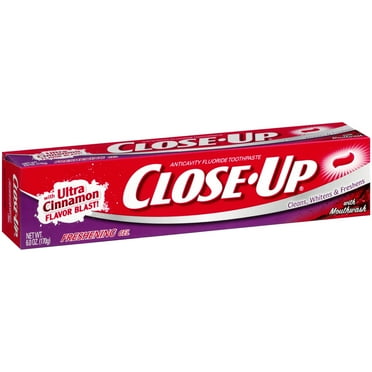 Close Up Toothpaste, Ultra Cinnamon, 6 Oz - Walmart.com