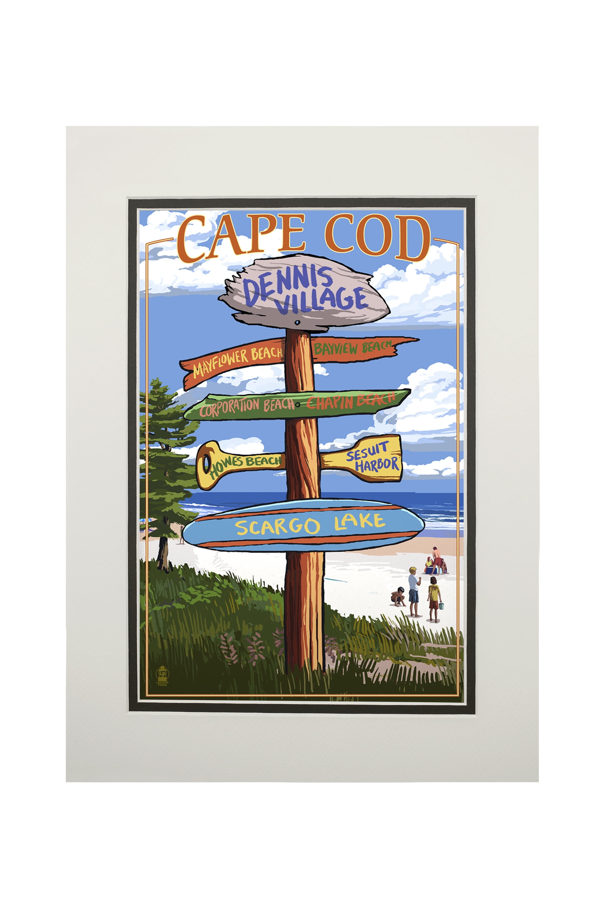Dennis Village, Cape Cod, Massachusetts, Destinations Sign, Lantern ...