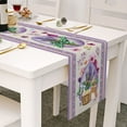 Easter Egg Bunny Table Runner Kitchen Table Decoration Table Cloth Pad ...