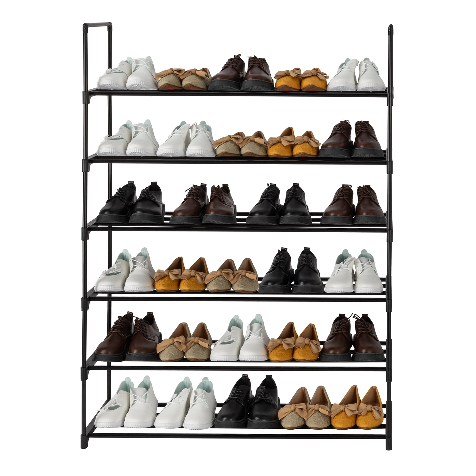SamyoHome 6 Tiers Sturdy Shoe Shelf Shoe Rack Shoe Tower Stand 30 Pairs ...
