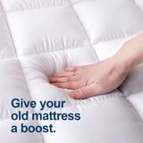 "ELEMUSE Queen Size Cooling Mattress Bed Pad Cover, Deep Pocket 8-21 ...
