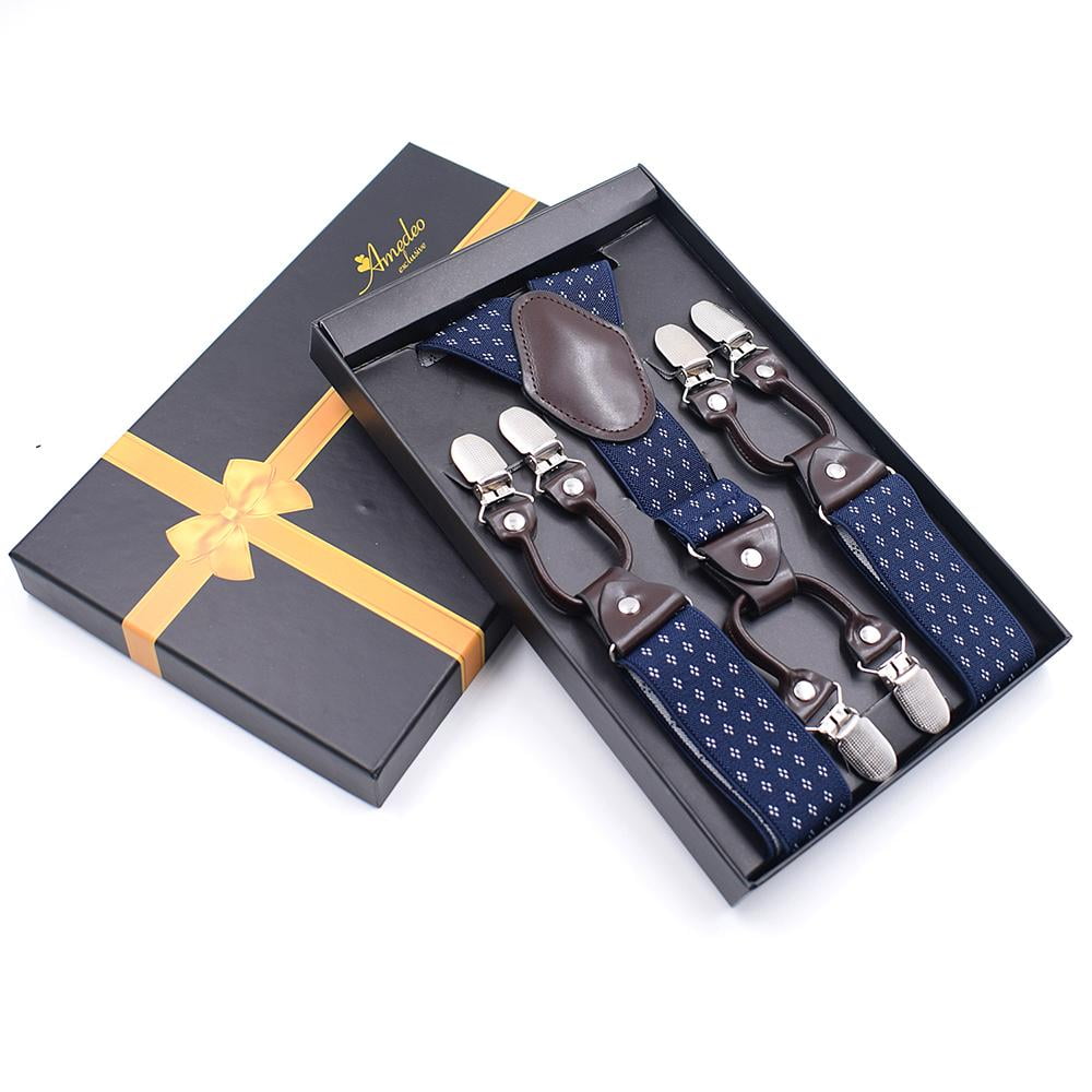 Click here for Amedeo Exclusive Navy Blue Diamonds Strap Dual Cli... prices