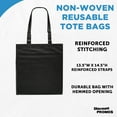 Reusable Cloth Fabric Grocery Tote Bags - 10 Pack - Gift Bags - Black ...