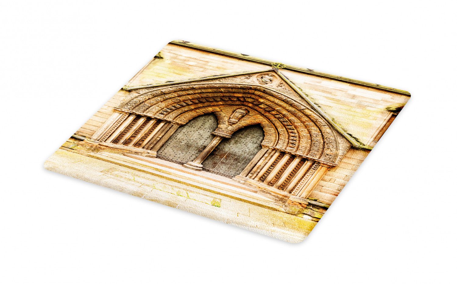 Rustic Cutting Board, Medieval Middle Age Door Exit with Gothic Ornate ...