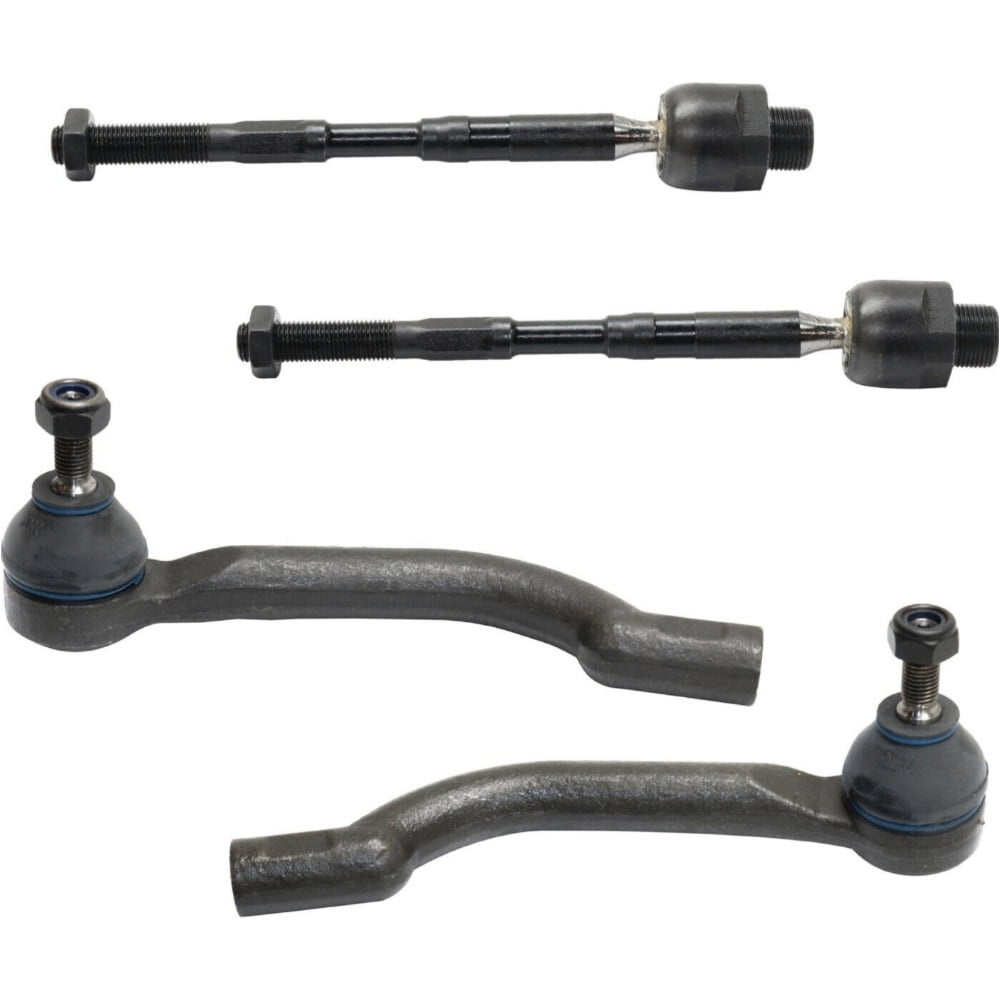 Set of 4 Tie Rod Ends Front Driver & Passenger Side Inner Interior ...