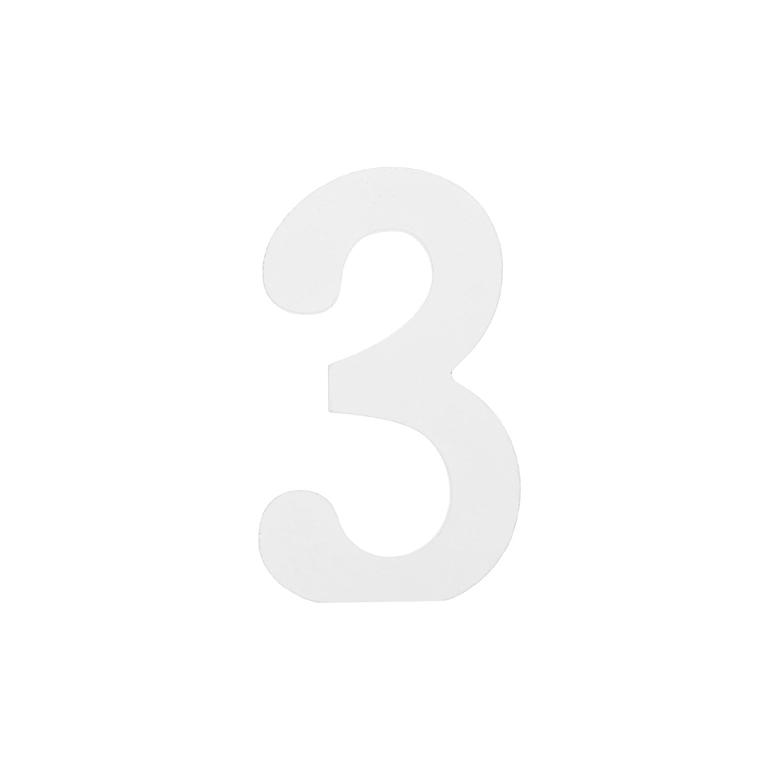 Blank Wooden Number 3, Wood Slices Sign Board 2.8 Inch - Walmart.com