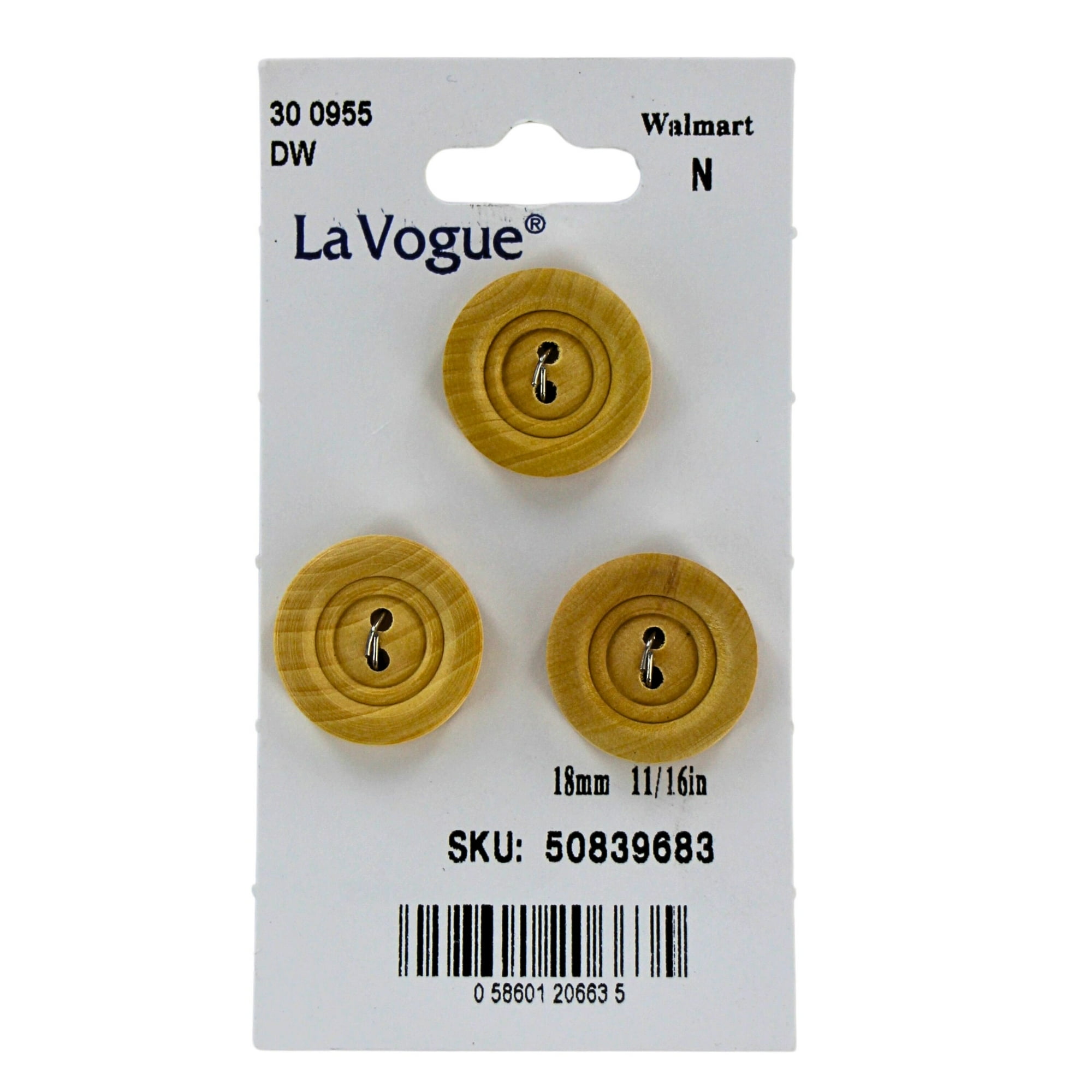Click here for La Vogue Buttons  Natural Material - 3 Pieces  18m... prices