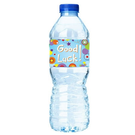 Good Luck-blue-Water Bottle Labels-12pack - Walmart.com