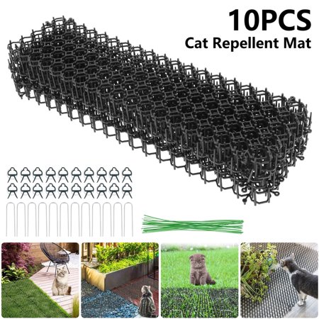 AMERTEER 10 Pack Cat Scat Mat 19 X 5 Inch Square Scat Mat for Cats ...