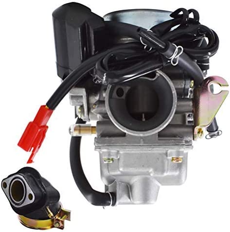 waltyotur Carburetor & Intake Manifold Fit for GY6 150cc Clone Engine ...