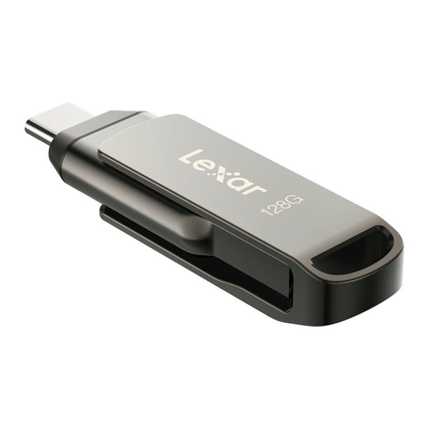 Lexar LJDD400128G-BNQNU JumpDrive D400 USB 3.1 Dual Drive with USB-C ...