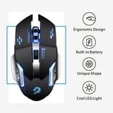 Uciefy Wireless Gaming Mouse, Optical LED, Rechargeable Silent Mice ...