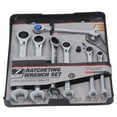 Fix Head Ratcheting Wrench Set Combination Chrome Plated Vanadium Steel ...