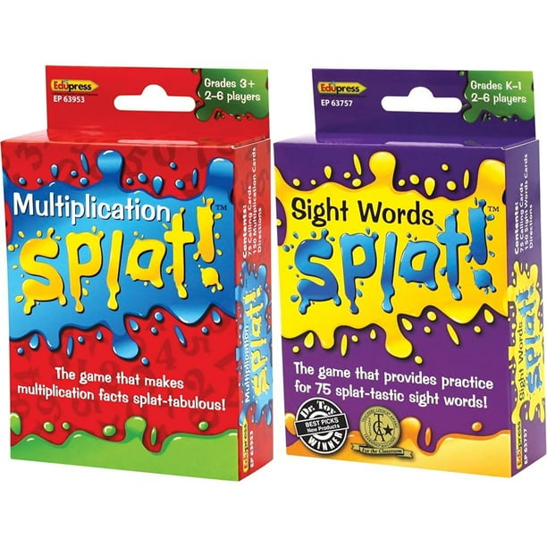 Juego Edupress Math Splat Multiplication Sight Words K-1 3+ | Bodega ...