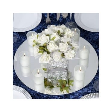 Efavormart 14" Round Glass Mirror Wedding Party Table Decorations ...