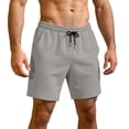 Men's Casual Elastic Waist Drawstring Sport Shorts, Polyester Joggers ...